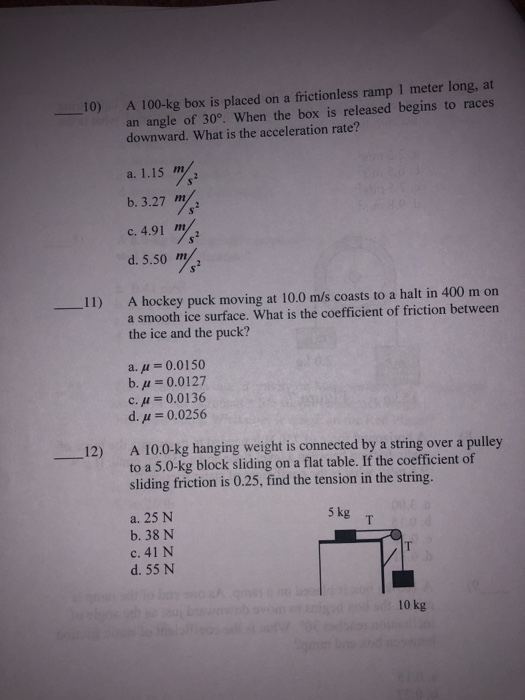 Solved 15-kg mass and a 2.0-kg mass are connected by a light | Chegg.com