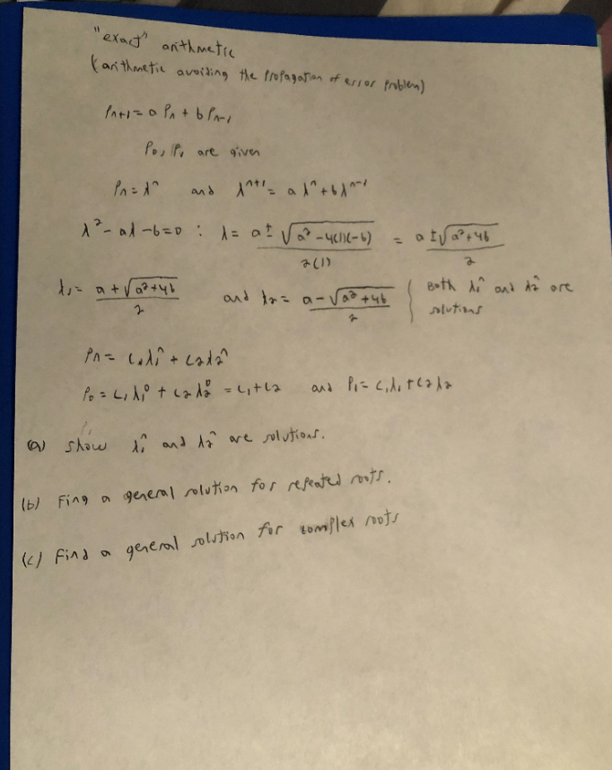Solved (a) Show (lambda1)^n and (lambda2)^n | Chegg.com
