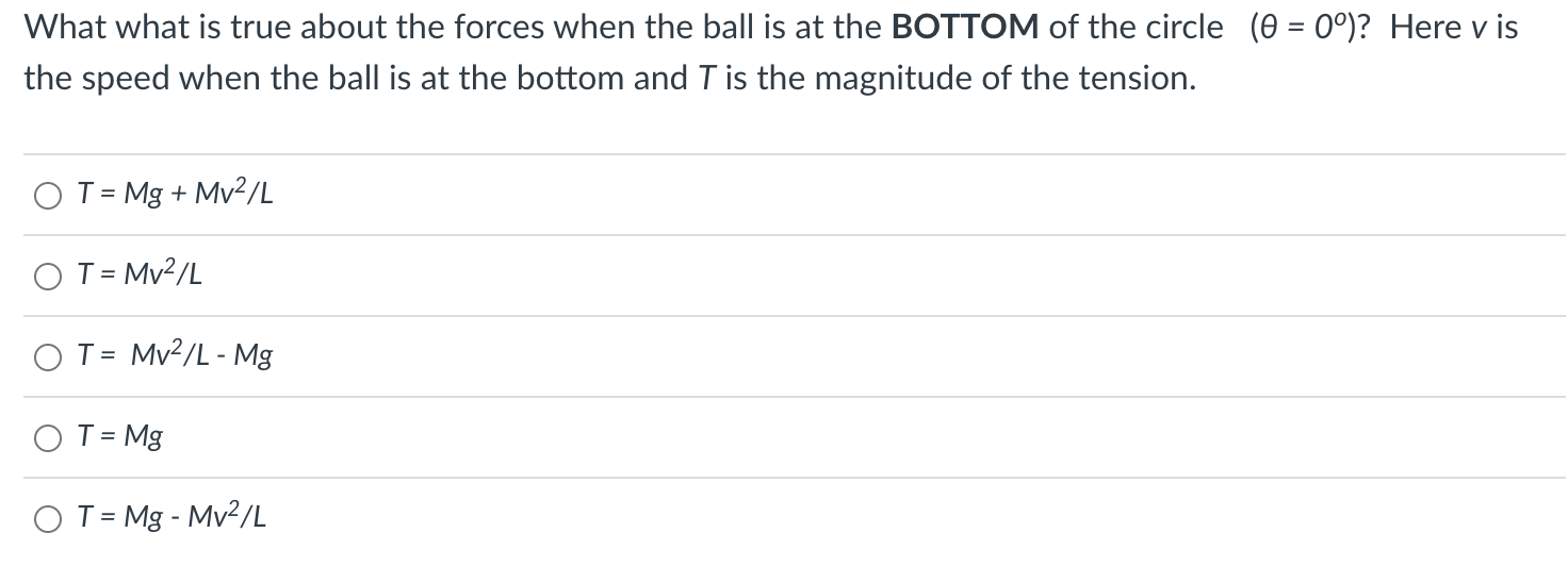 Solved A Ball Of Mass M Is Tied To A String Of Length L And