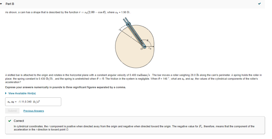 Solved Part A A particle P moves along a curve. Its position | Chegg.com