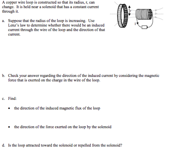 Solved A copper wire loop is constructed so that its radius, | Chegg.com