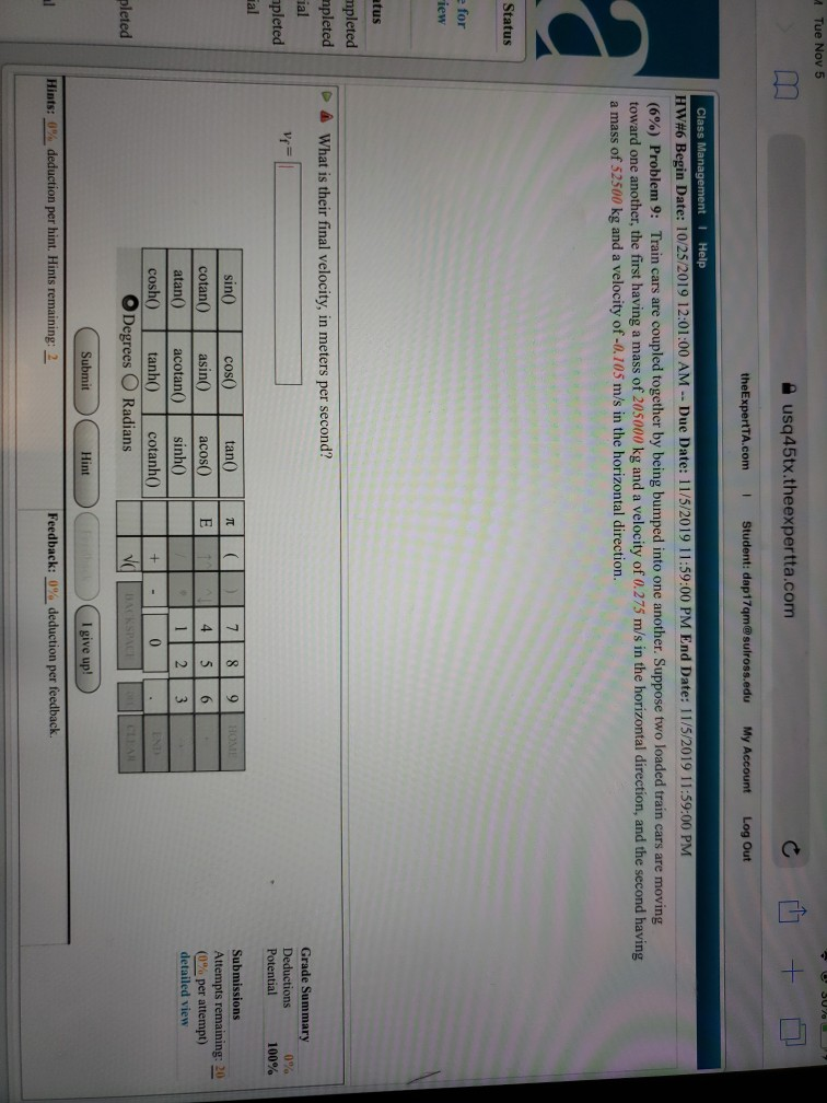 Solved Tue Nov 5 usq45tx.theexpertta.com Cl + | Chegg.com