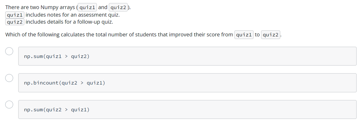Solved Using the csv module, which of the following code | Chegg.com