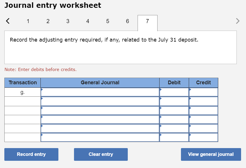 Solved Journal entry worksheet Record the adjusting entry | Chegg.com