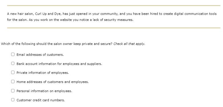 Solved A new hair salon, Curl Up and Dye, has just opened in | Chegg.com