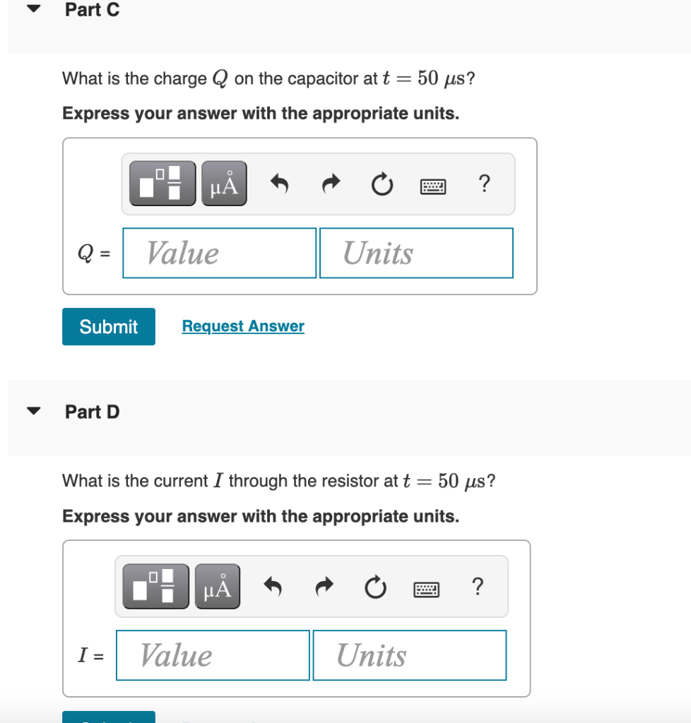 Solved Part A The switch in (Figure 1) has been in position | Chegg.com