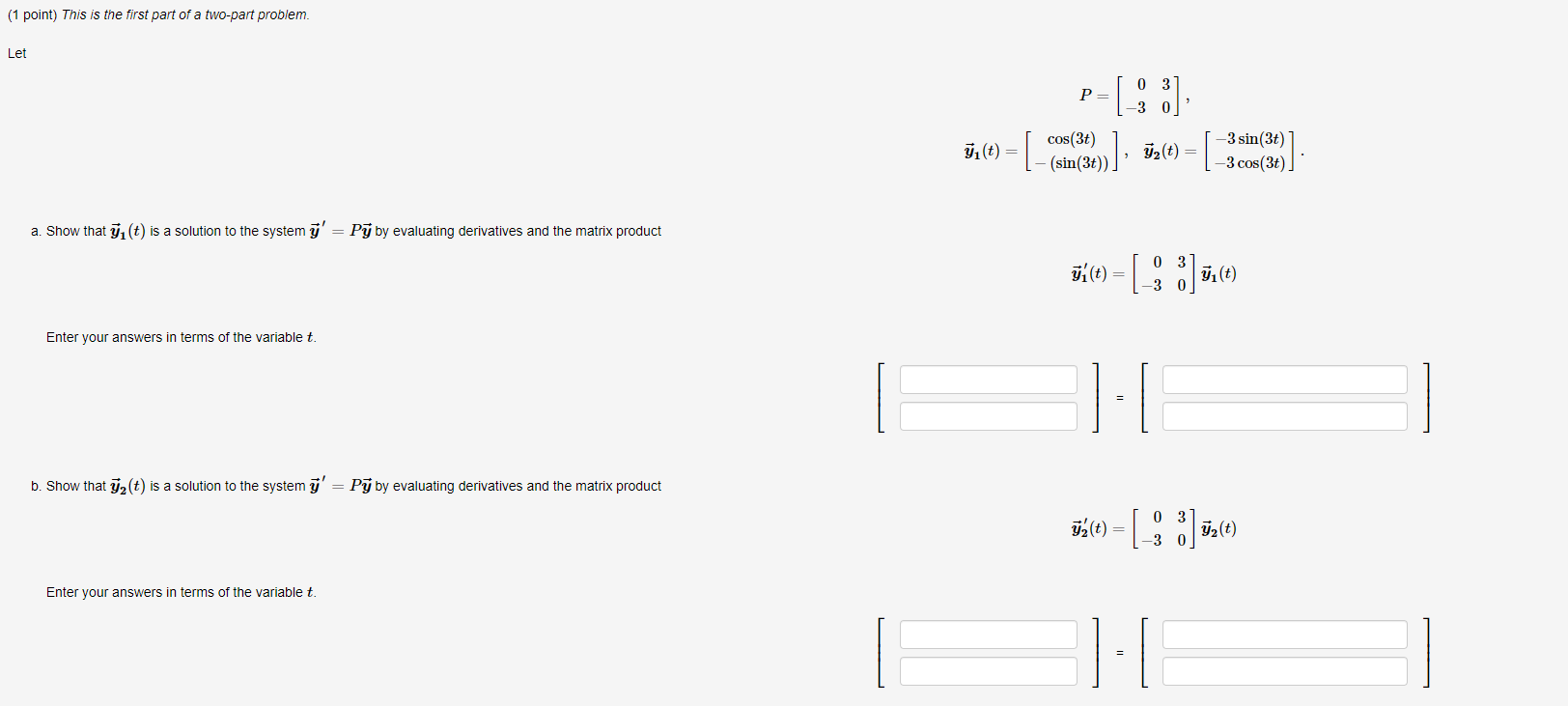 Solved 1 Point This Is The First Part Of A Two part Chegg