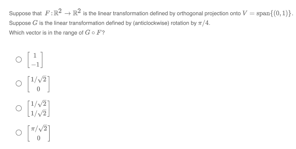 Solved Suppose that F:R2 + R2 is the linear transformation | Chegg.com