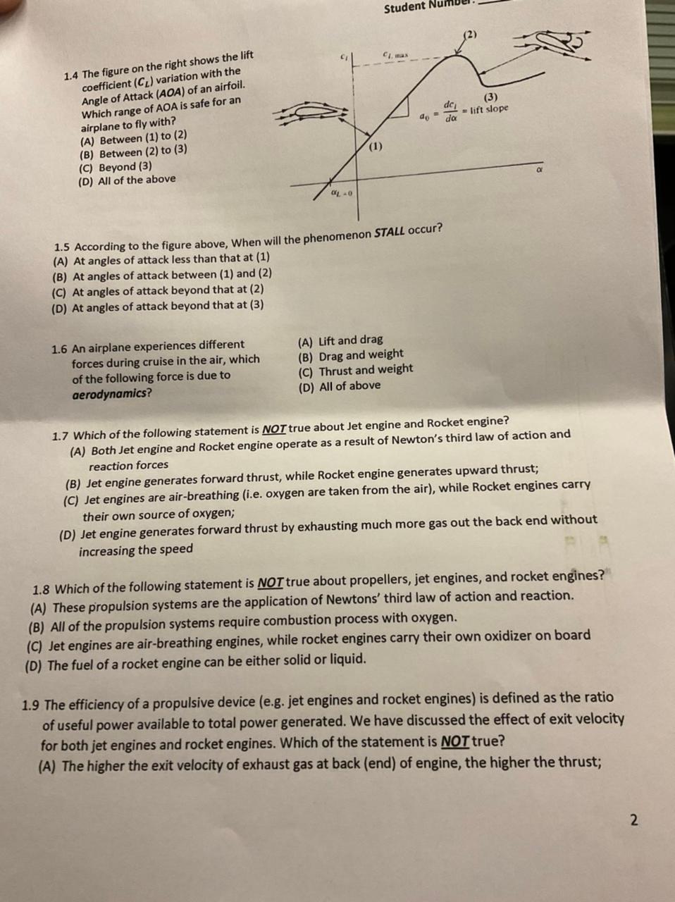 Solved Student Nu (3) - lift slope de da 1.4 The figure on | Chegg.com