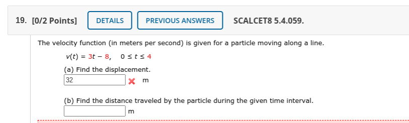 Solved 21. [1/2 Points] DETAILS PREVIOUS ANSWERS SCALCET8 | Chegg.com