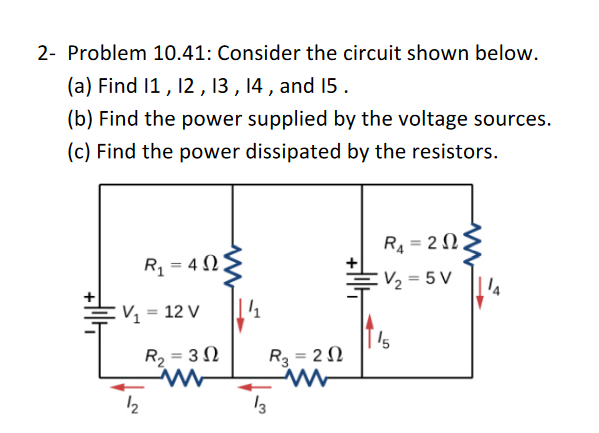 Solved 2- Problem 10.41: Consider the circuit shown below. | Chegg.com