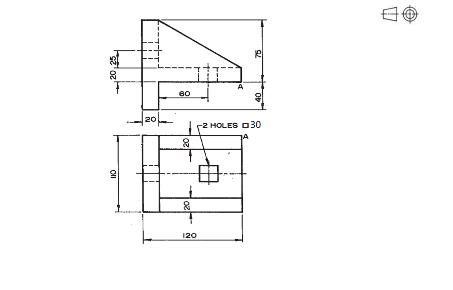 Solved Draw full size the isometric drawings of the given | Chegg.com