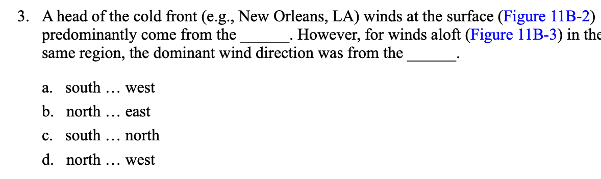 Figure 11B-1. Analyzed weather map with isobars, | Chegg.com