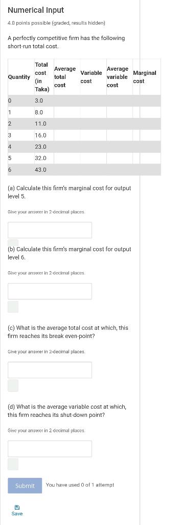 Solved Numerical Input 4.0 points possible (graded, results | Chegg.com