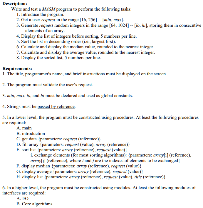 Objectives: 1. using register indirect addressing 2. | Chegg.com Objectives: 1. using register indirect addressing 2. | Chegg.com