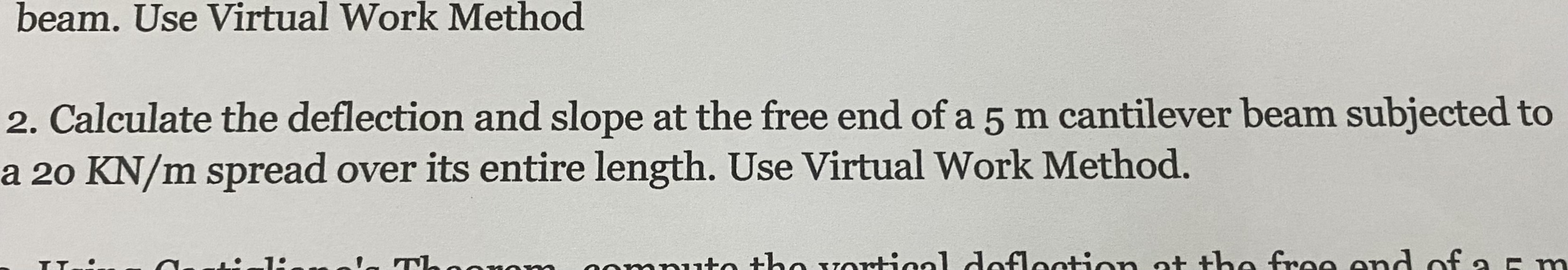 Solved beam. Use Virtual Work Method 2. Calculate the | Chegg.com