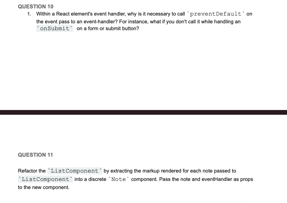 QUESTION 5 1. Complete the implementation of the | Chegg.com