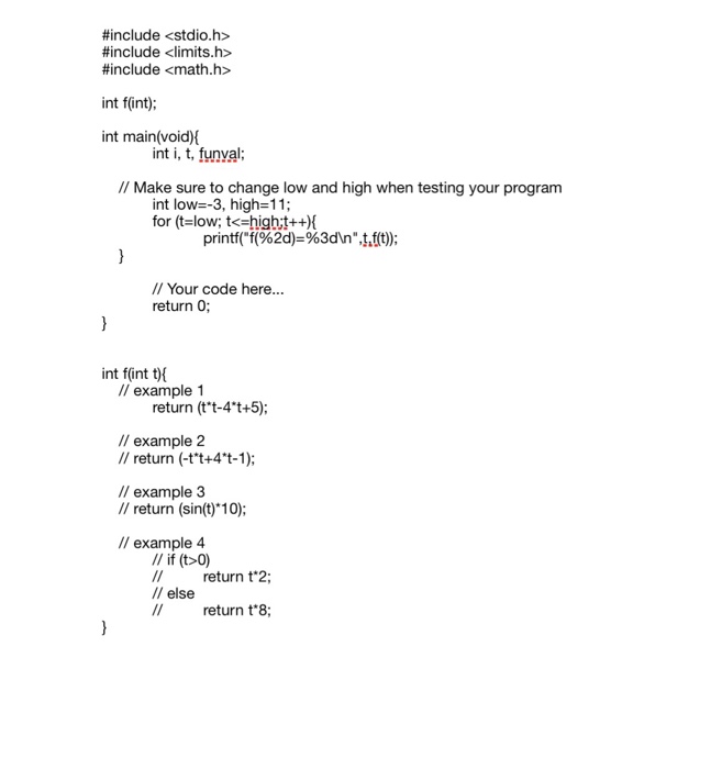 . (15 points) Complete the attached program plot.c to | Chegg.com