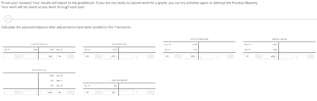 Prove your mastery! Your results will report to the | Chegg.com