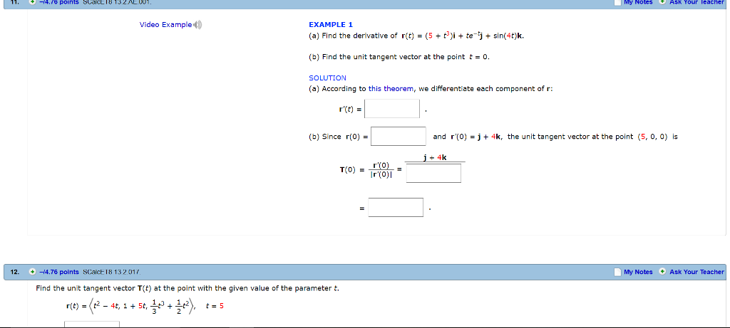 Solved Consider the given vector equation r(t) e10t My | Chegg.com