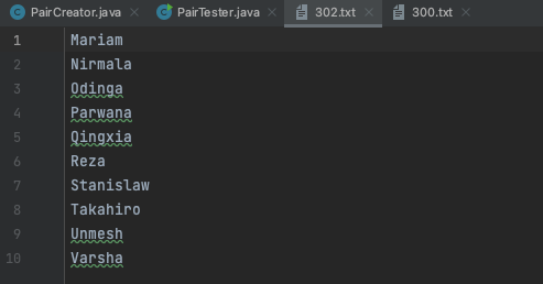 Solved 12.11 **zyLab: Create Random Student Pairs Create | Chegg.com
