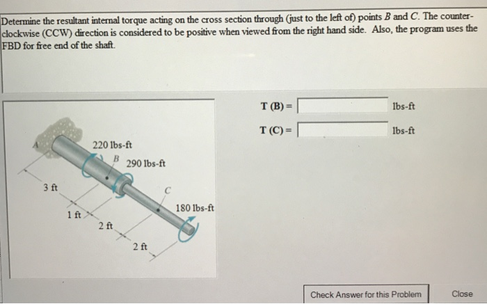 Solved Determine the resultant internal torque acting on the | Chegg.com
