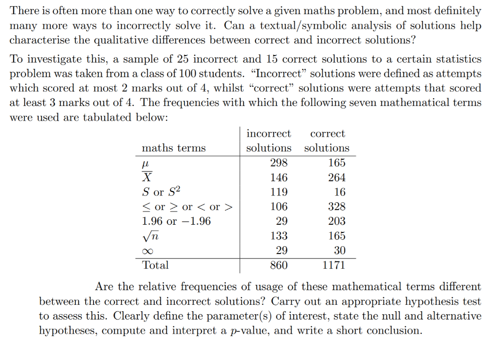 There is often more than one way to correctly solve a | Chegg.com
