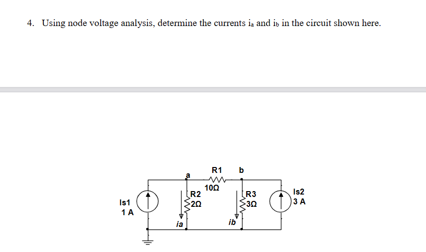 Solved 4 Using Node Voltage Analysis Determine The 4612
