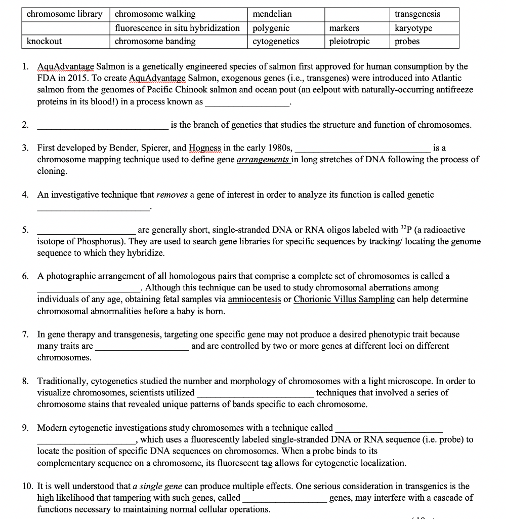 Solved chromosome library chromosome walking transgenesis | Chegg.com