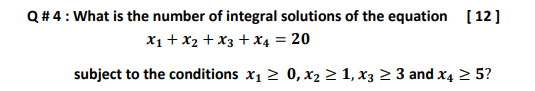 Solved the question is from combinatorics kindly answer by | Chegg.com