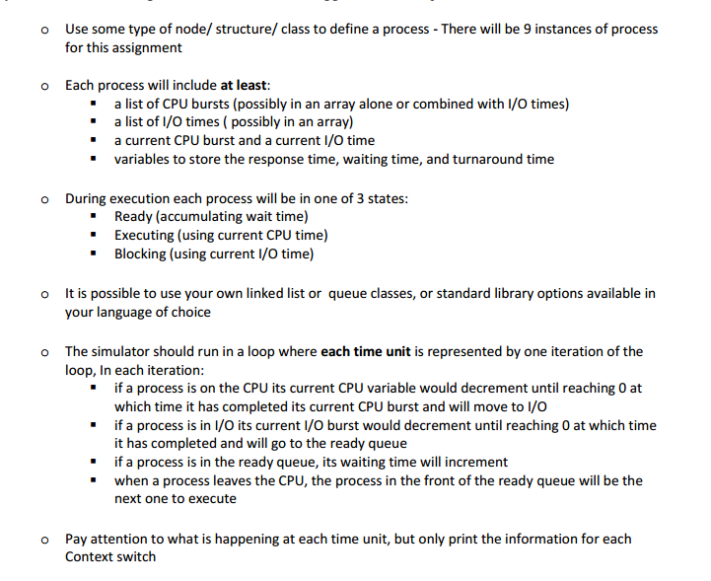 Solved I Only Need Source Code For The Fcfs Algorithm In 8169