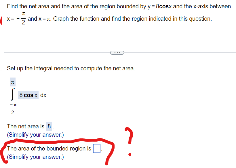 Solved Find the net area and the area of the region bounded | Chegg.com