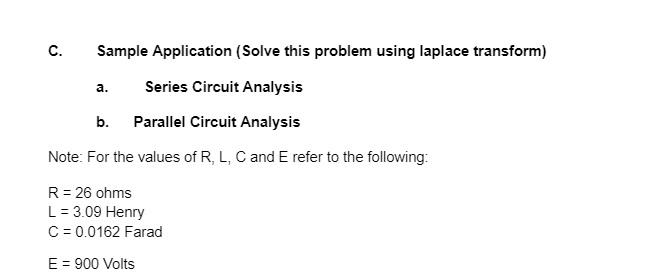 Solved C. Sample Application (Solve this problem using | Chegg.com