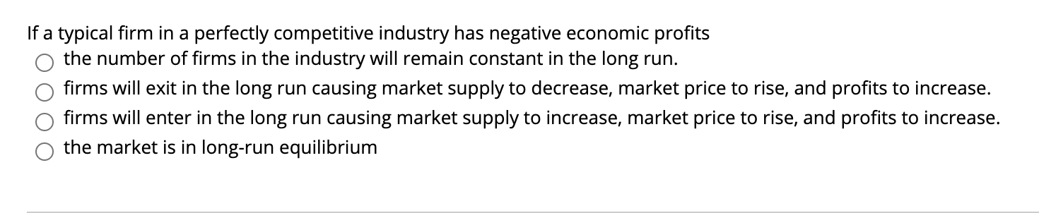 Solved Marginal revenue for a firm under perfect competition | Chegg.com