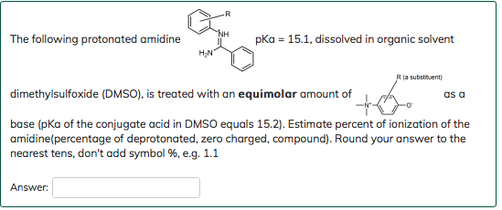 GR The following protonated amidine pka = 15.1, | Chegg.com