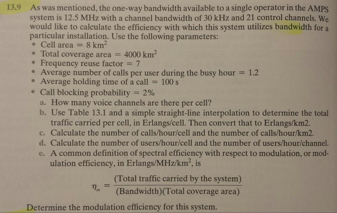 3.9 As was mentioned, the one-way bandwidth available | Chegg.com