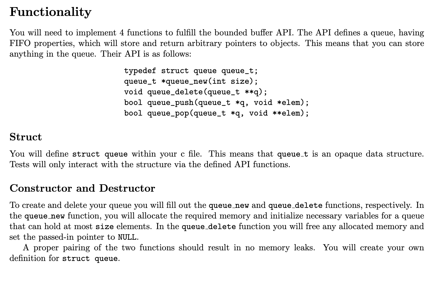 Solved Functionality You will need to implement 4 functions | Chegg.com