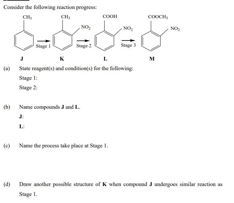 Solved Consider the following reaction progress: (a) State | Chegg.com