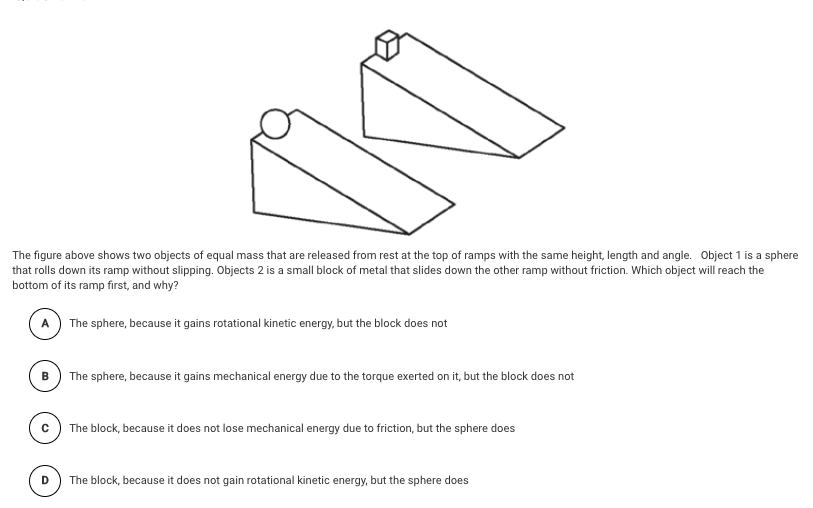Solved The figure above shows two objects of equal mass that | Chegg.com