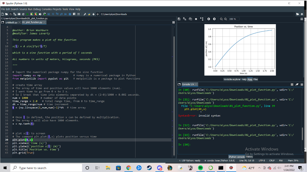 Solved I'm having trouble figuring out how to modify this | Chegg.com