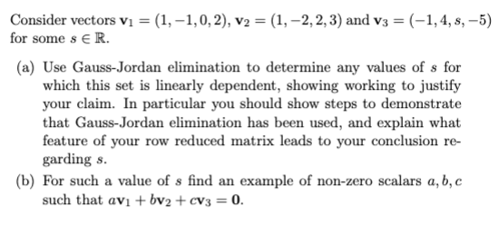 Solved Consider vectors v1=(1,−1,0,2),v2=(1,−2,2,3) and | Chegg.com