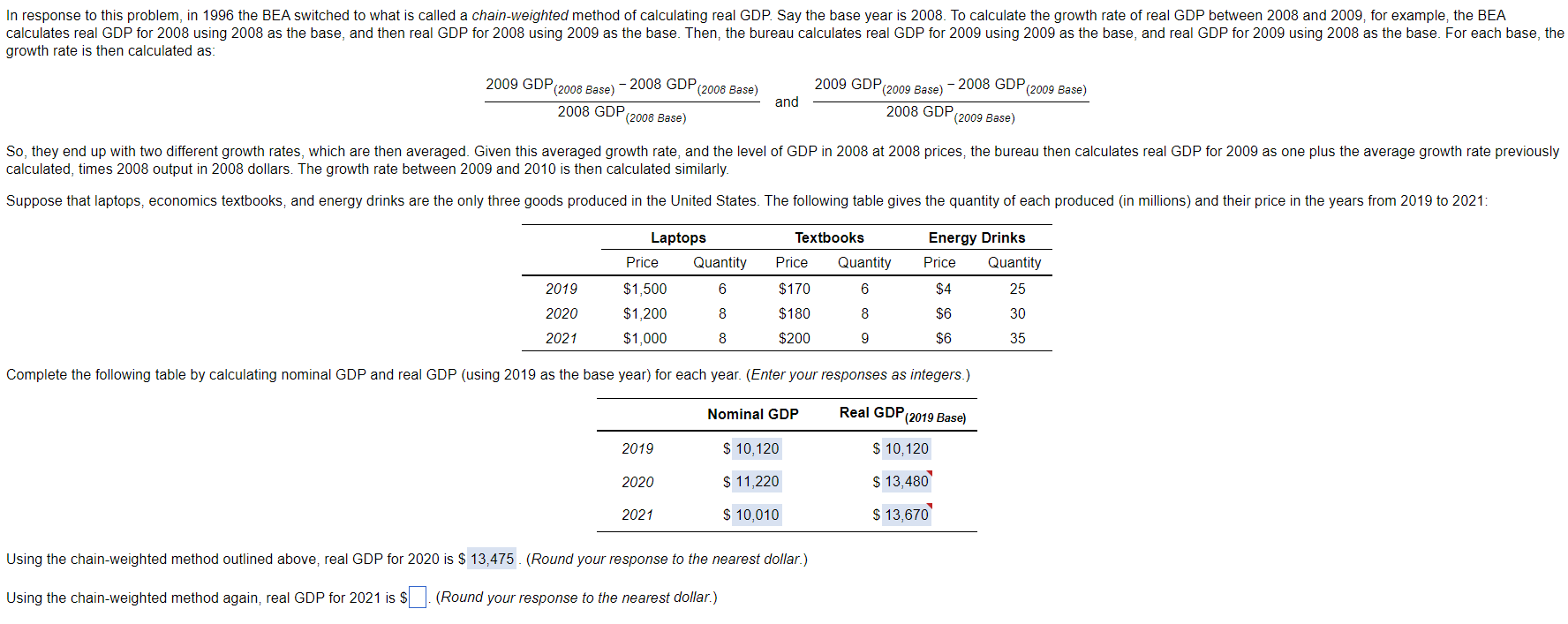Solved 2008GDP(2008 Base )2009GDP(2008 Base )−2008GDP(2008 | Chegg.com