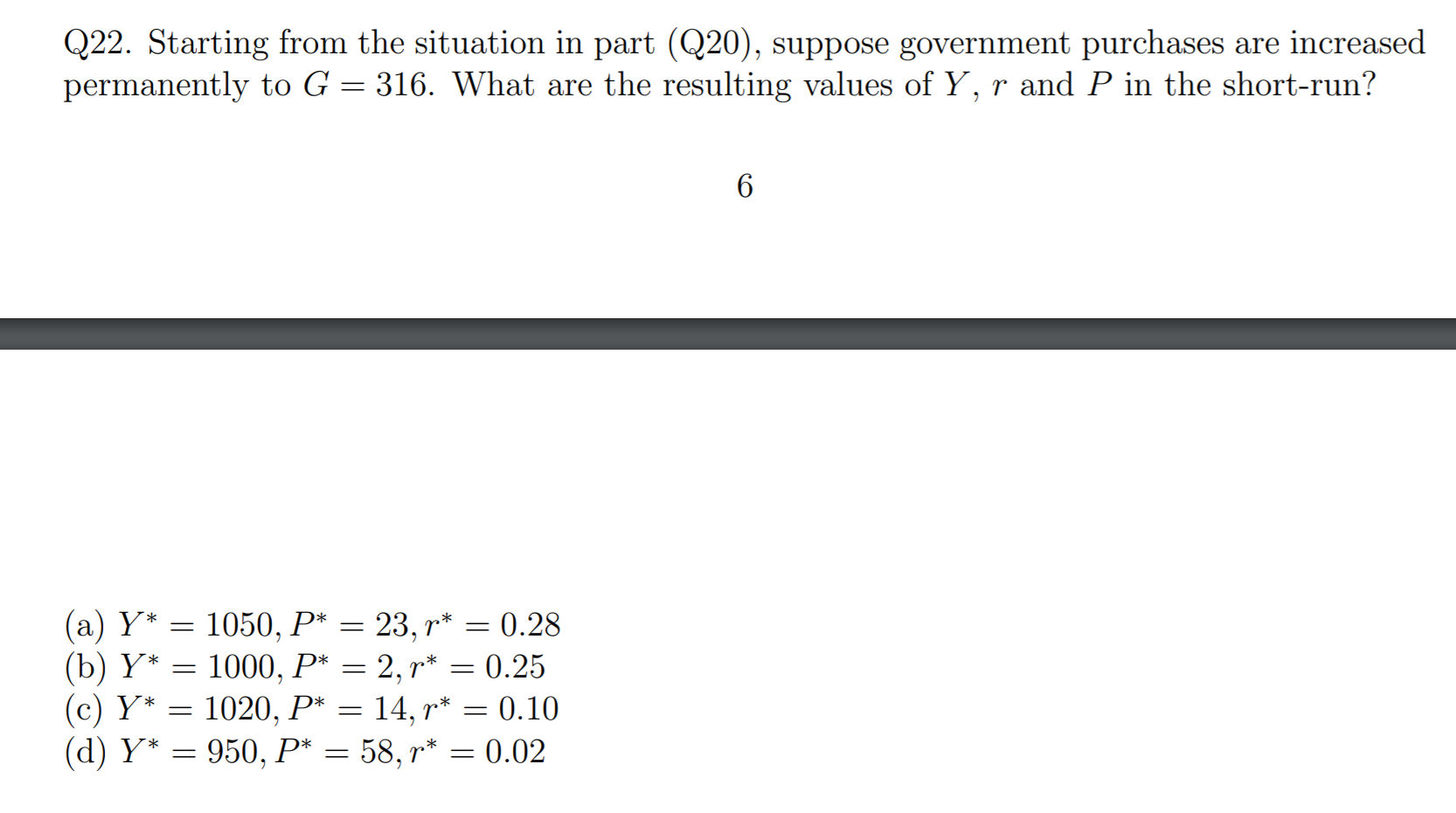 Solved D: Closed Economy IS-LM-FE model (30 marks] The | Chegg.com