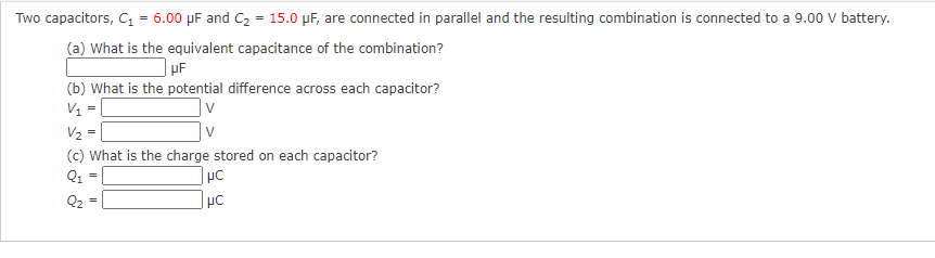 Solved Example 26.4 Equivalent Capacitance Problem Find the | Chegg.com