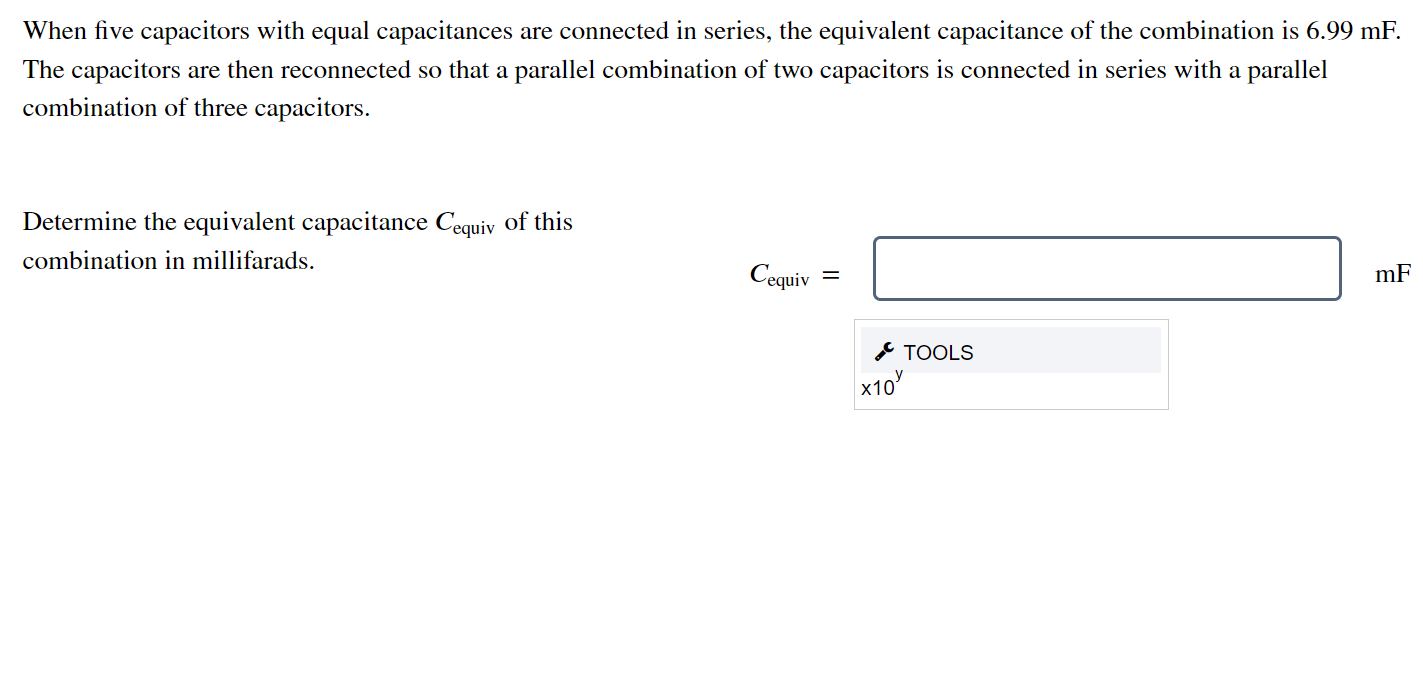 Solved When Five Capacitors With Equal Capacitances Are