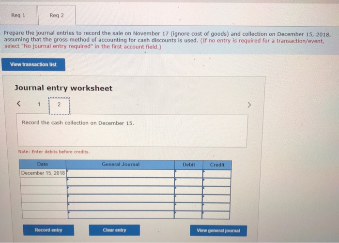 Solved Required informetion Exercise 7-5 Trade and cash | Chegg.com