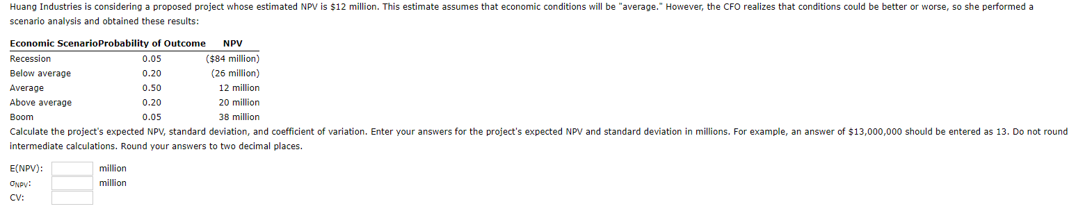 Solved intermediate calculations. Round your answers to two | Chegg.com