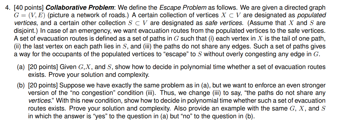 Solved 4. [40 points] Collaborative Problem: We define the | Chegg.com