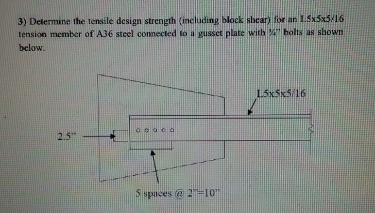 Solved determine design strength -yield limit | Chegg.com