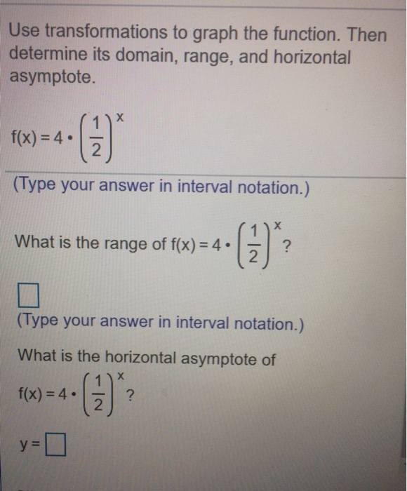 Solved Use transformations to graph the function. Then | Chegg.com